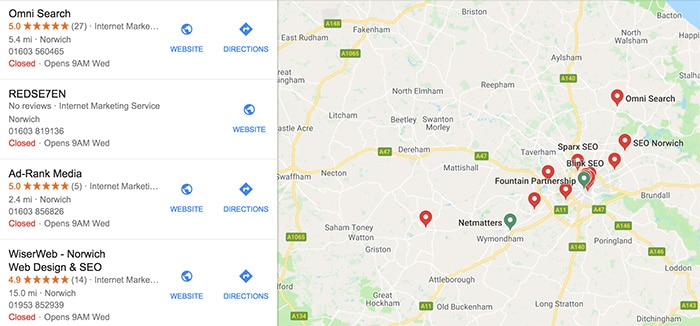 Optimising for Local Search When You Have No Physical Location